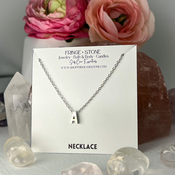 A LETTER NECKLACE – Fringe + Stone